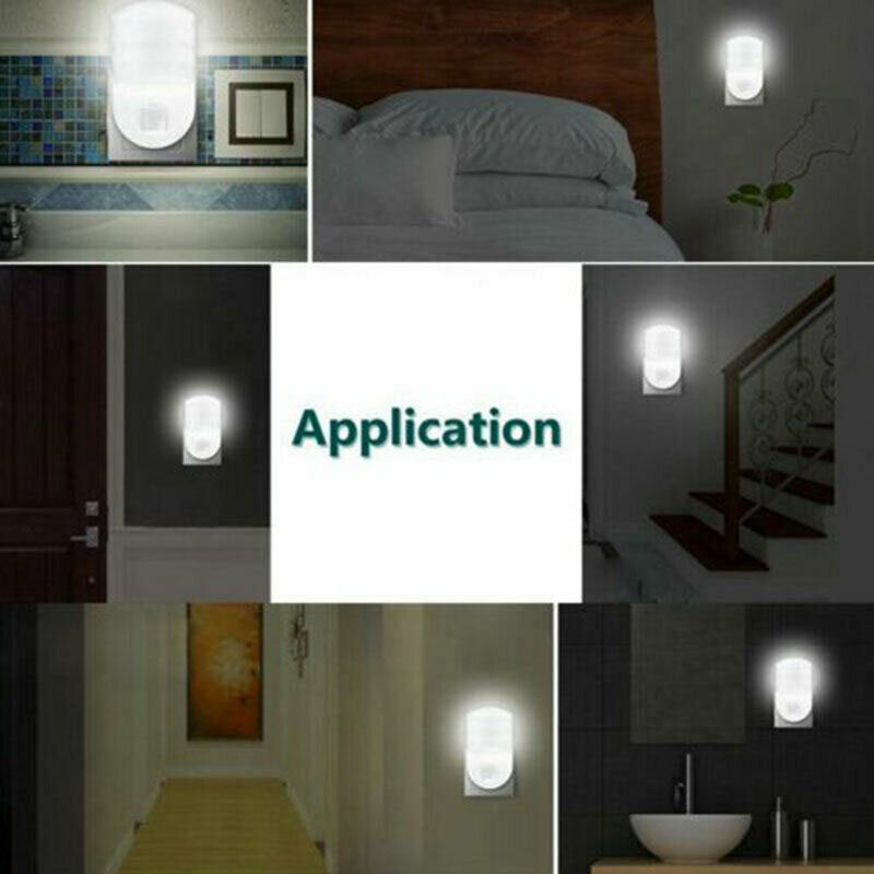 Acxel 1ชิ้น LED PIR เซนเซอร์ตรวจจับการเคลื่อนไหวไฟกลางคืนปลั๊กในร่มผนัง ...