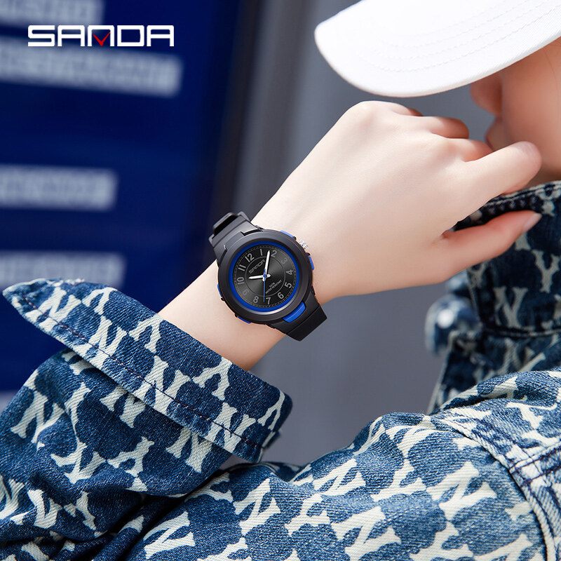 Sanda 2022ยอดนิยมหญิงชาย Universal นาฬิกากีฬากีฬานาฬิกา Cool กันน้ำสี ...