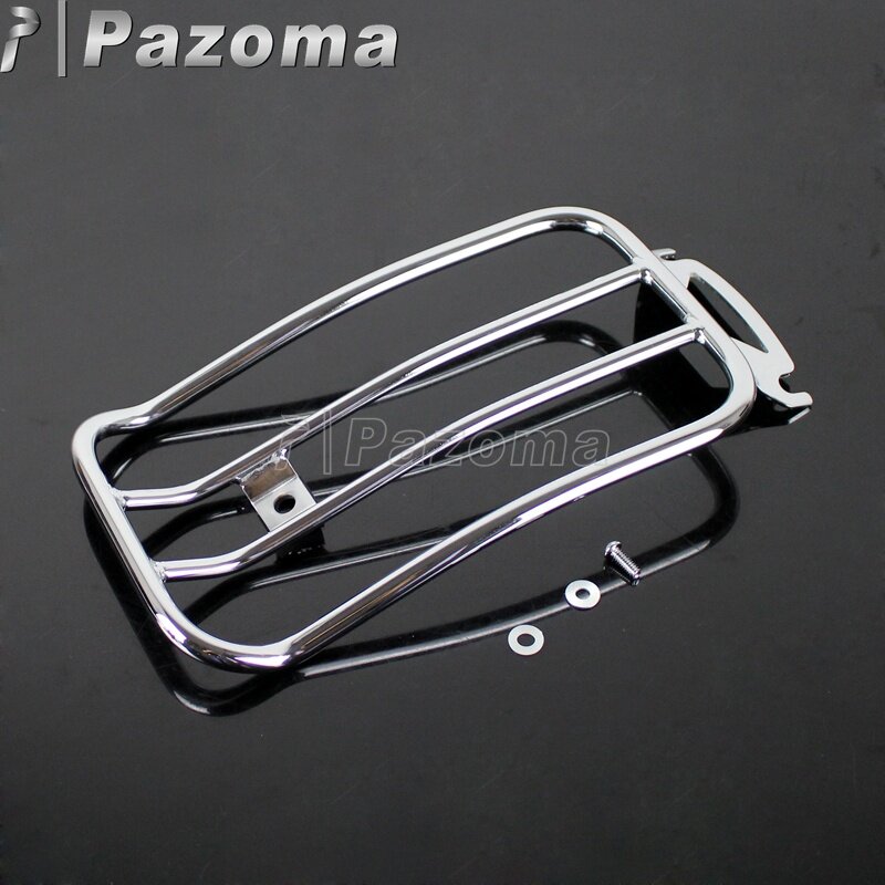 Motorcycle Chrome Luggage Rack Solo Seat for Harley Road King Electra ...
