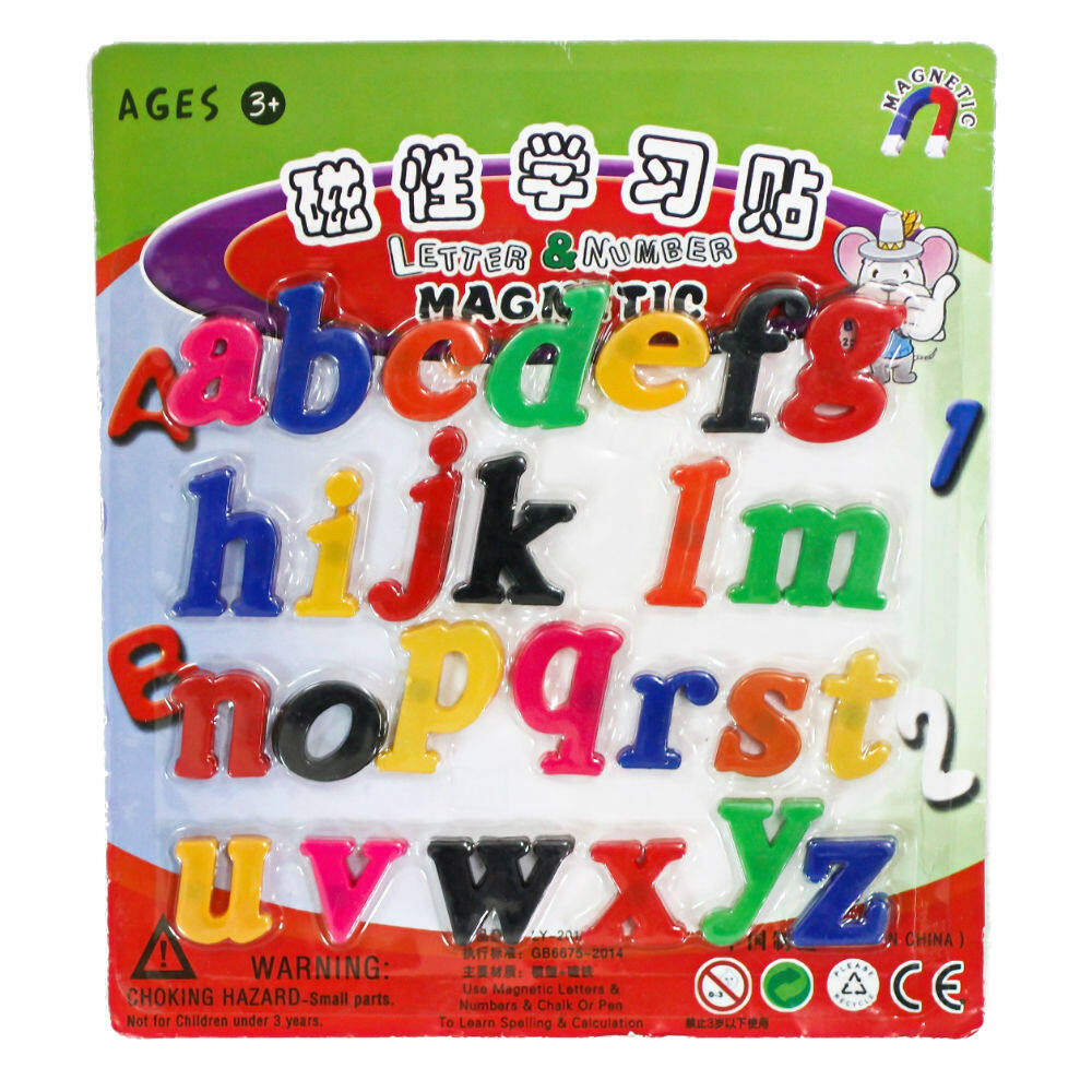 Colourful Magnetic Magnet Alphabets Numbers Letters Uppercase Lowercase ...