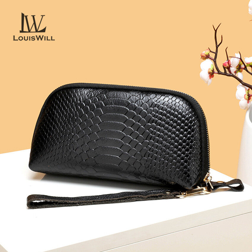 LouisWill Handbag Wallet Genuine Leather Long Wallet Purse Simple ...