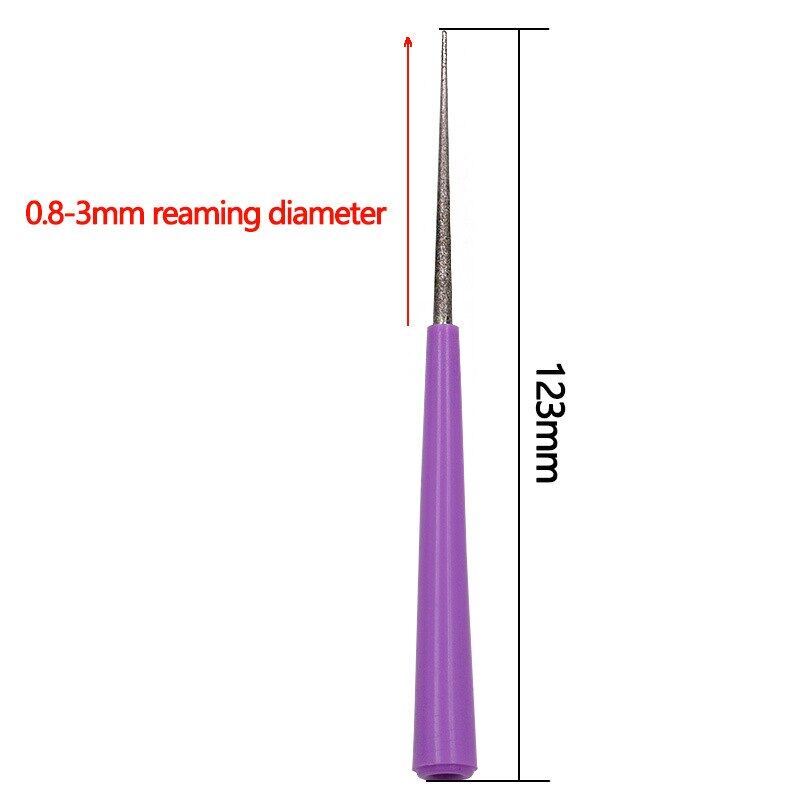1Pc Diamond Hole Enlarger เครื่องมือ Bead Hole Reamer เข็มบดลูกปัดเปิด ...