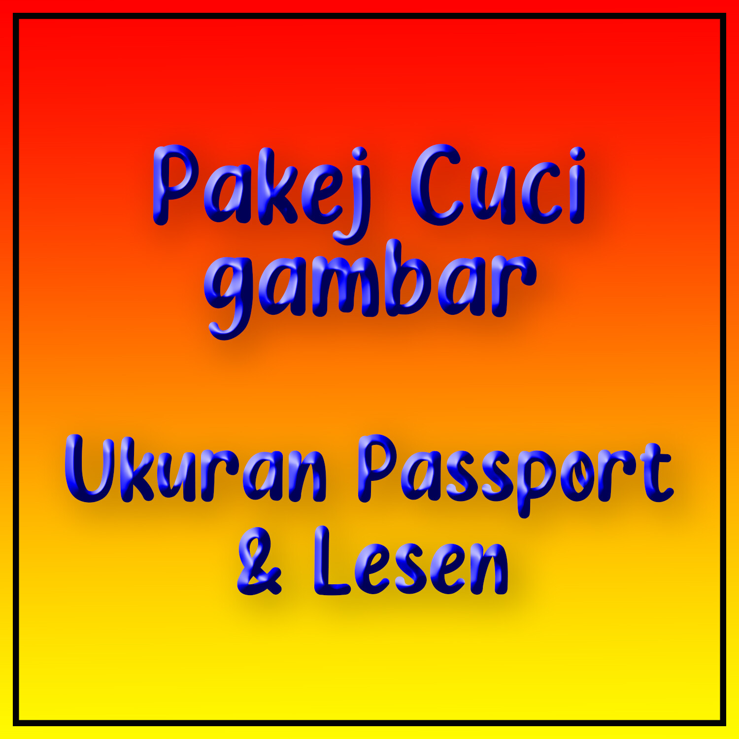 Gambar Passport / Gambar Lesen (Free Edit Background) | Lazada