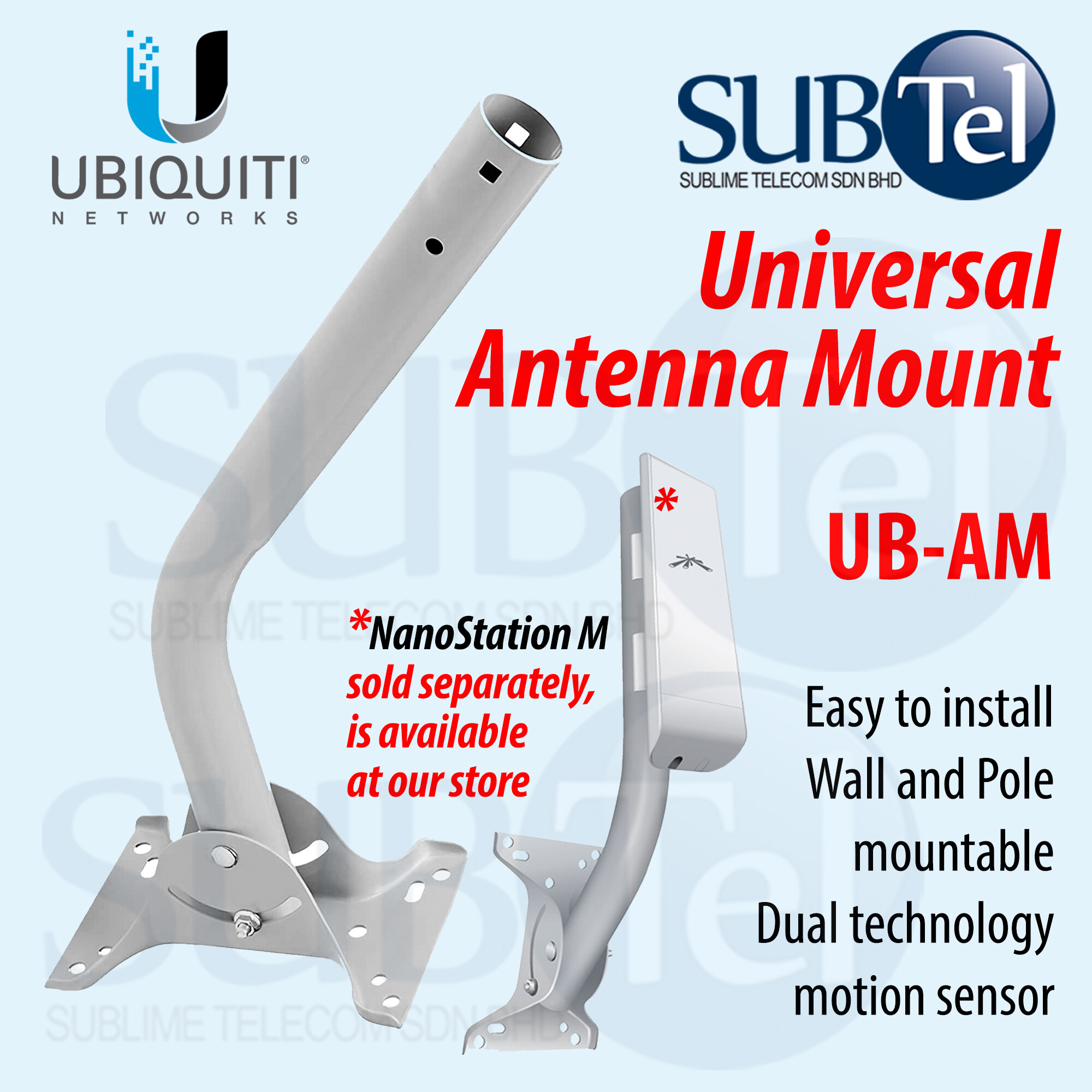 Ubiquiti UB-AM Universal Antenna Mount Bracket Malaysia NBE NSM2 NSM5 ...