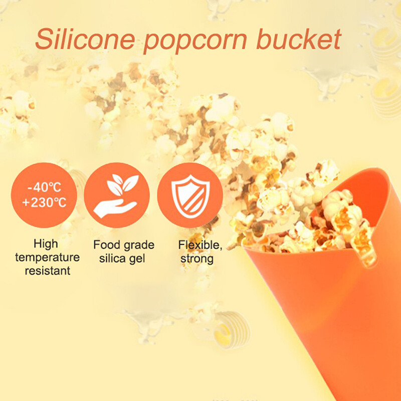 Fantic store Foldable Popcorn Bucket Silicone Microwave Popcorn Bucket ...