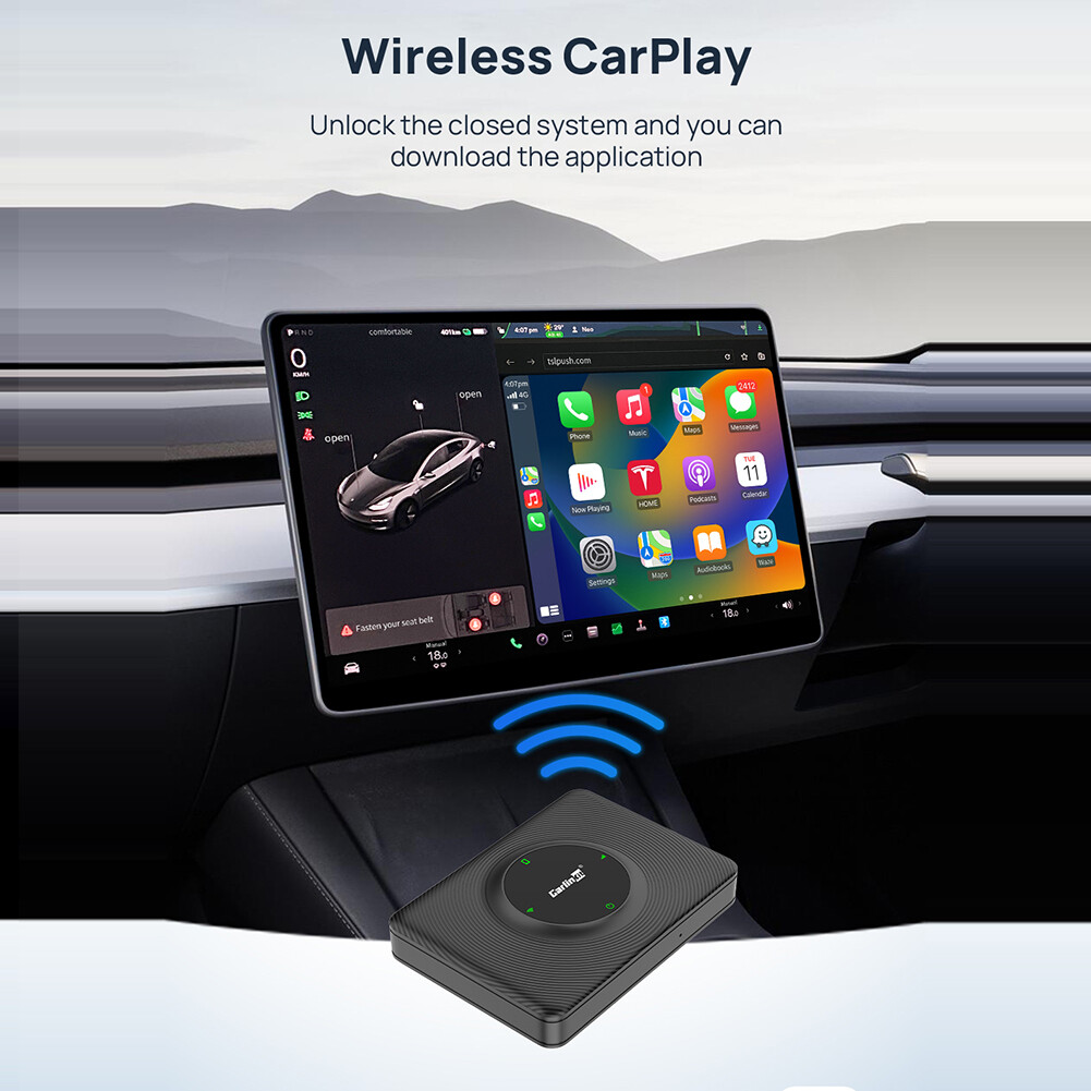 Carlinkit T2C Carplay มินิ Ai Box กล่องไร้สายตัวแปลงบลูทูธ WiFi สำหรับ ...