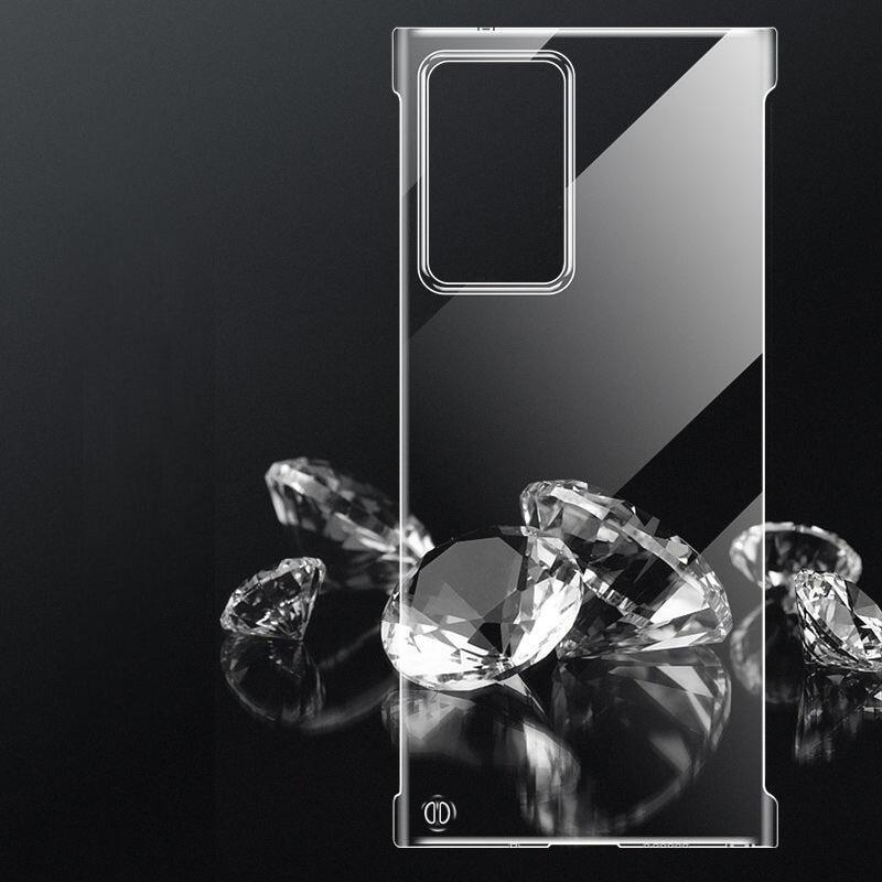 Slim Frameless Clear Phone Case For Samsung Galaxy S22 S21 S20 FE S10 S9 Note 20 Ultra 10 Plus ...