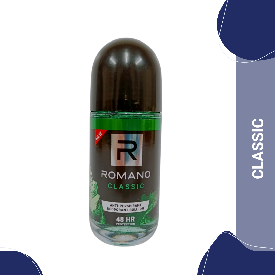 Romano Deodorant Roll On (50ml) - (Classic / Prestige / Metro Pulse ...