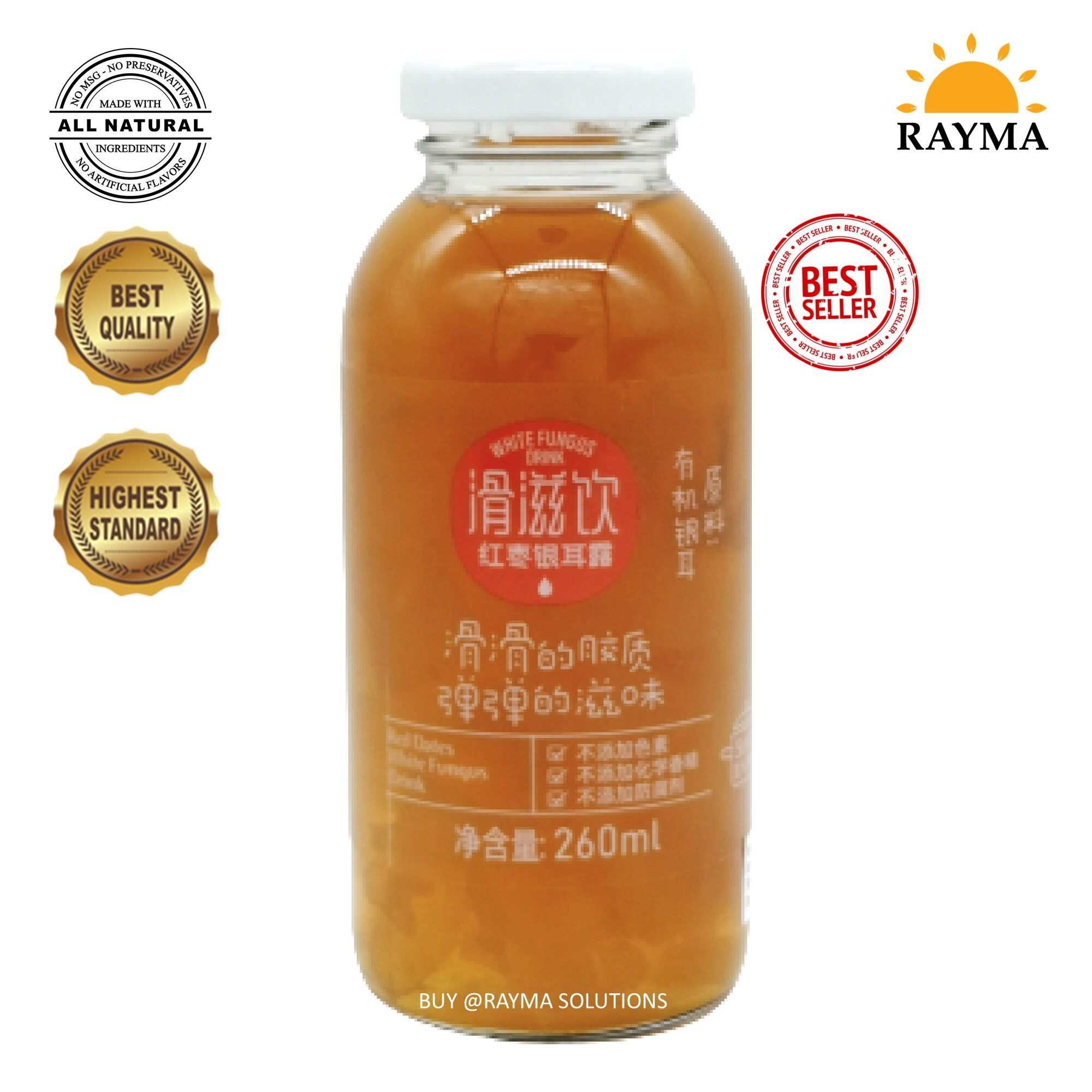 MH FOOD Red Dates White Fungus Drink, 260ml | Lazada