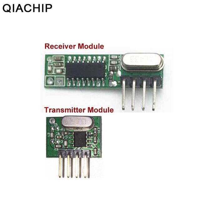 Qiachip 433mhz Rf Transmitter And Receiver Superheterodyne Ask 433 Mhz Module With Antenna For