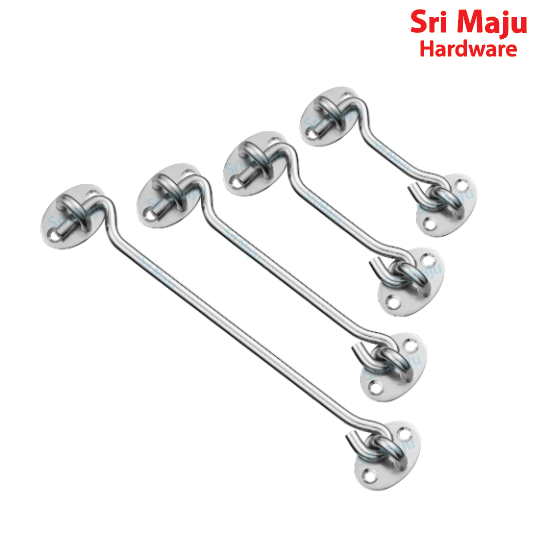 MAJU WIH-SS Solid Stainless Steel Window Hook Swing Door Latch Bolt ...