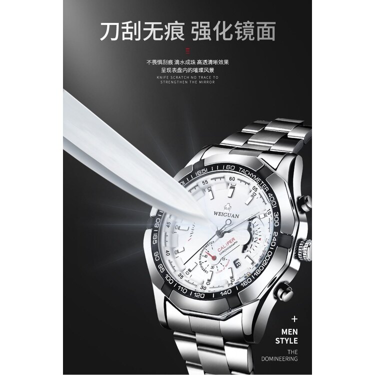 Weiguan Automatic Movement Men 'S Watch Non-Mechanical Hollow Calendar ...