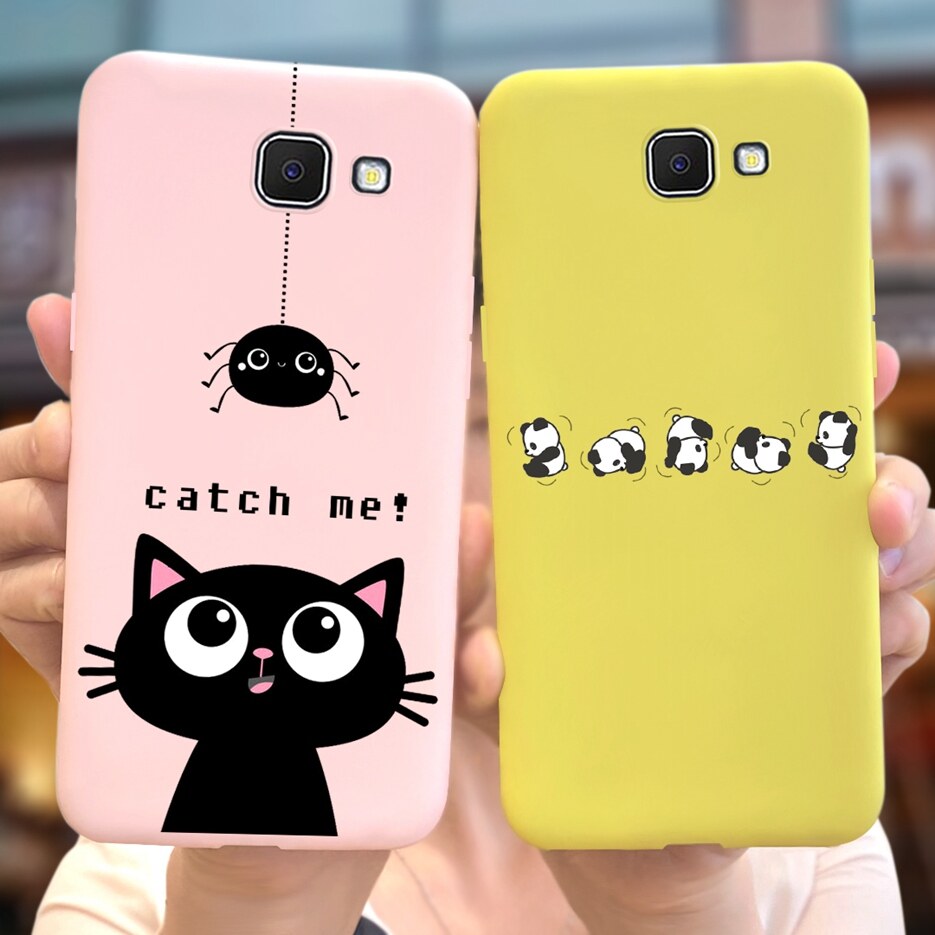 เคสลายการ์ตูนน่ารักสำหรับ Samsung Galaxy J7 Prime เคส SM-G610F G610เค ...