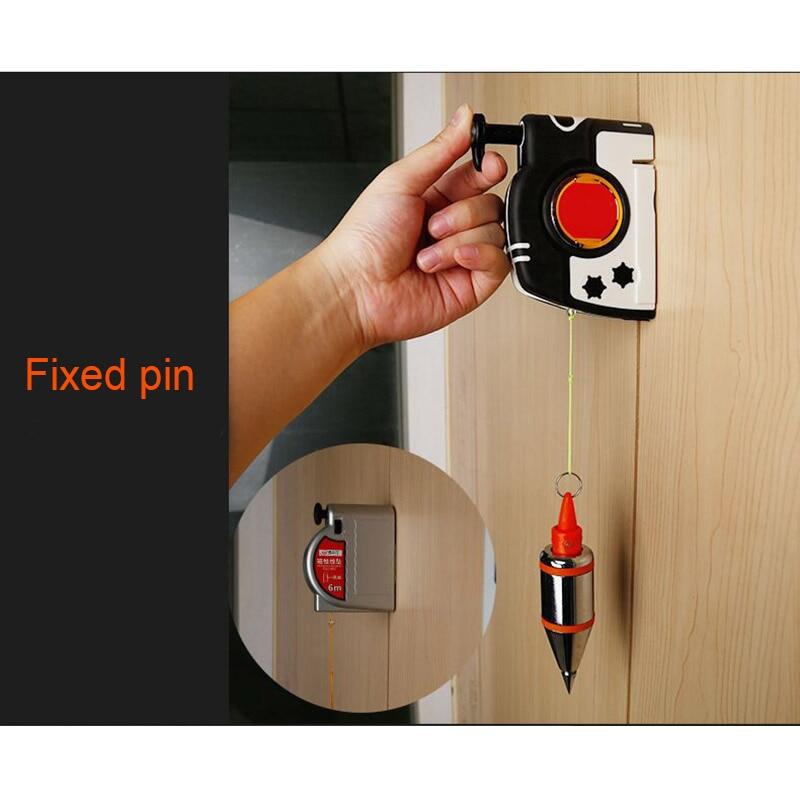 Plumb Bob Setter Magnetic Plumb-Rite 3/6/4.5/8M Auto Recoiling สายไฟ ...