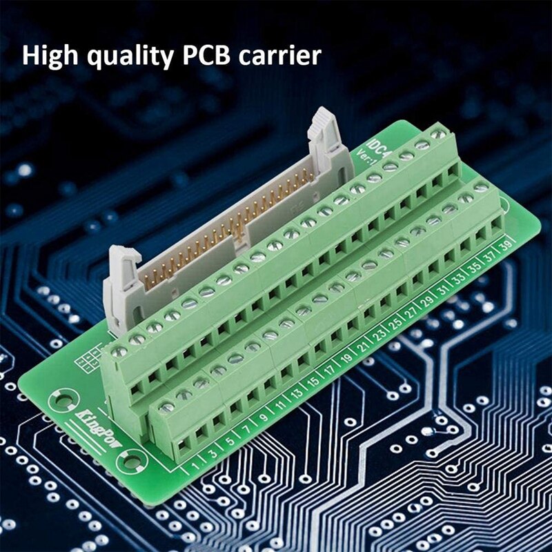 IDC40P 40Pin Connector Strip Breakout Board Terminal Block Plug PLC ...