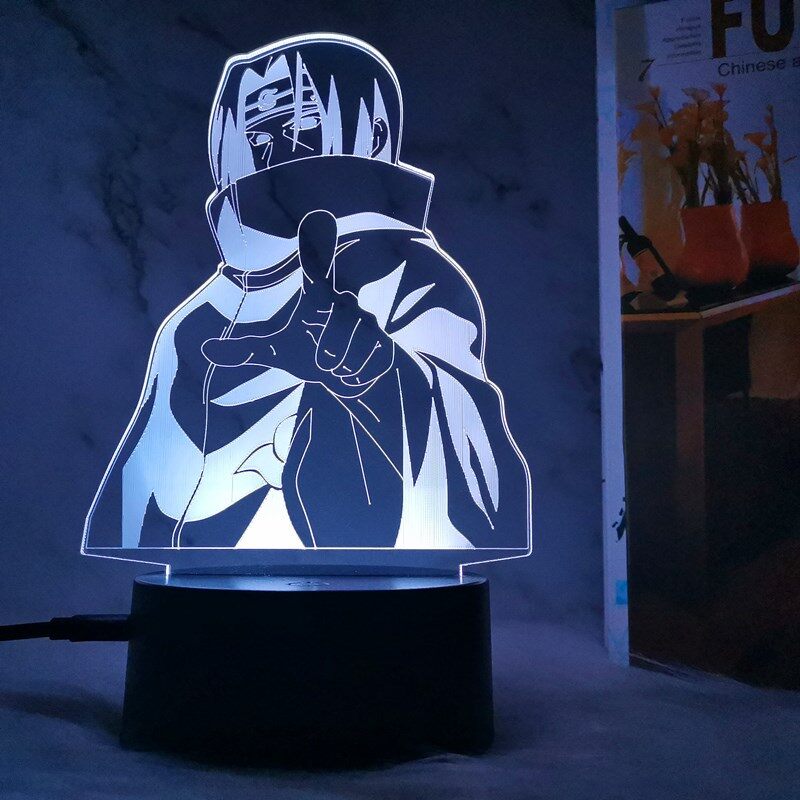 Naruto Uchiha Series 3d Night Light Colorful Touch Table Lamp Led ...
