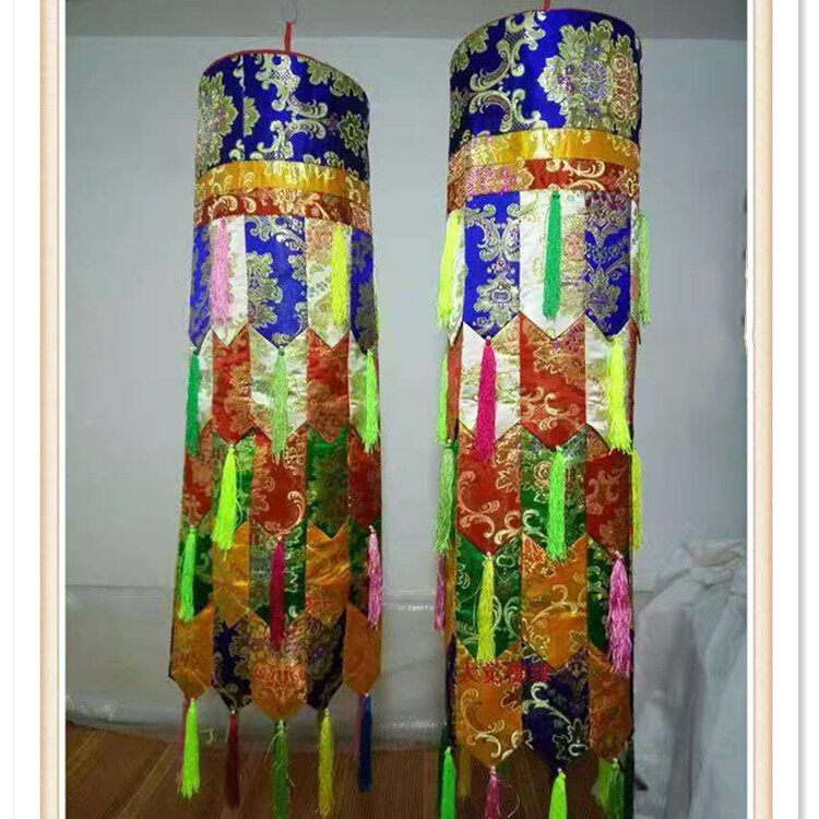 อุปกรณ์ทิเบต/อาคารอุปกรณ์ตกแต่งห้องโถงพระพุทธรูป/ธงอาคารที่มีสีสัน/ดอก ...