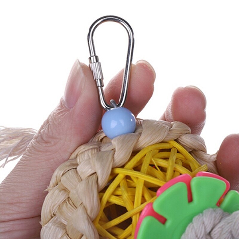 Parrot Toys Swing Parrot Cage Ball Hanging Pet Bird Toys Bites Climb ...