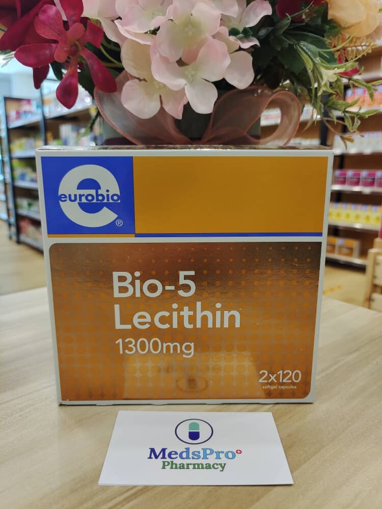 EUROBIO BIO-5 LECITHIN 1300MG CAP 120's/ 2 x 120's Single Pack/Twin ...