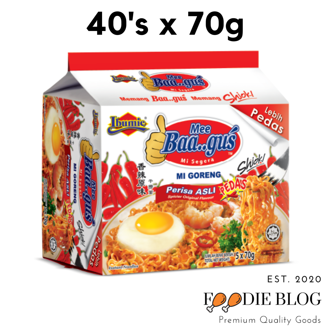 [Halal Food] [Carton] Ibumie Baa..gus Mi Goreng Asli Lebih Pedas 香辣炒面 ...