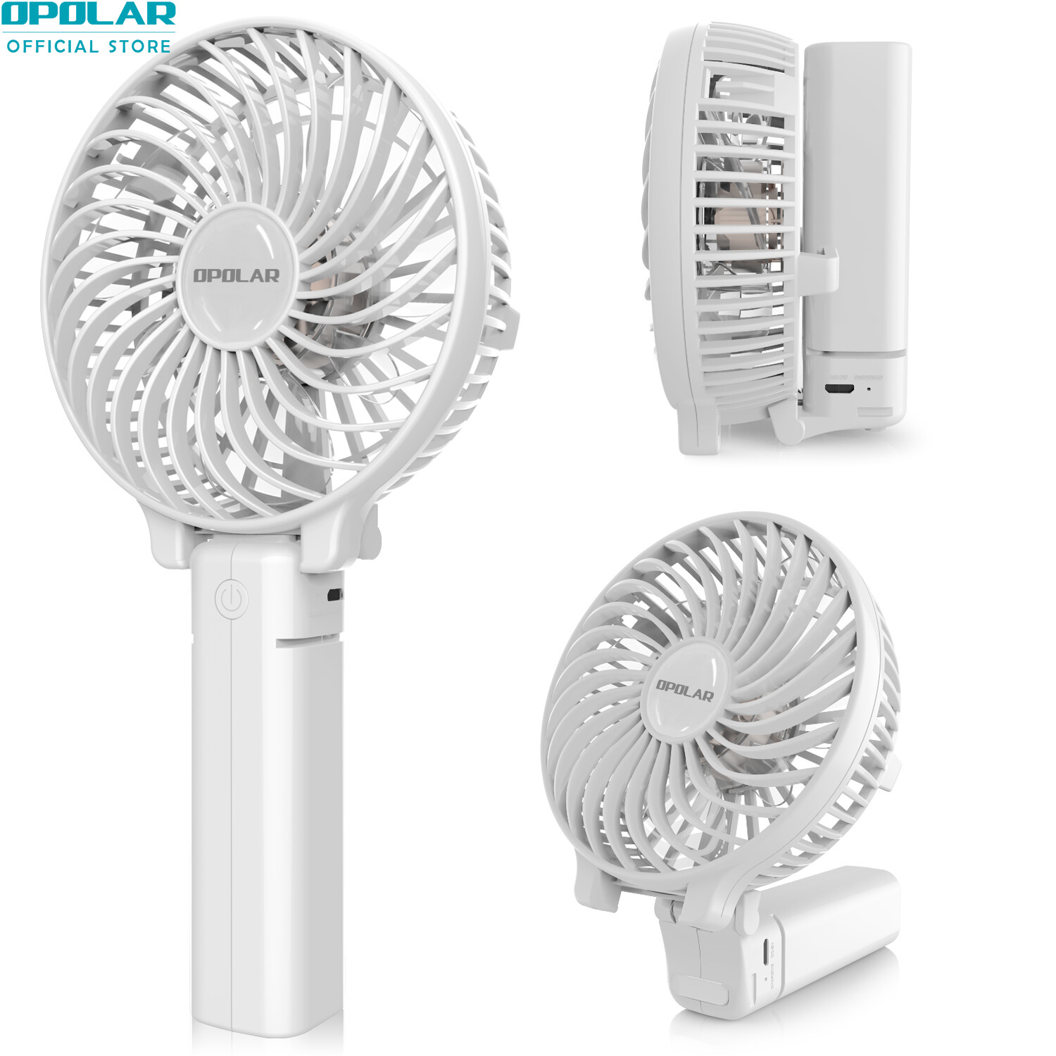 【Local Stock】OPOLAR Portable Handheld Fan,USB Rechargeable Fan with ...