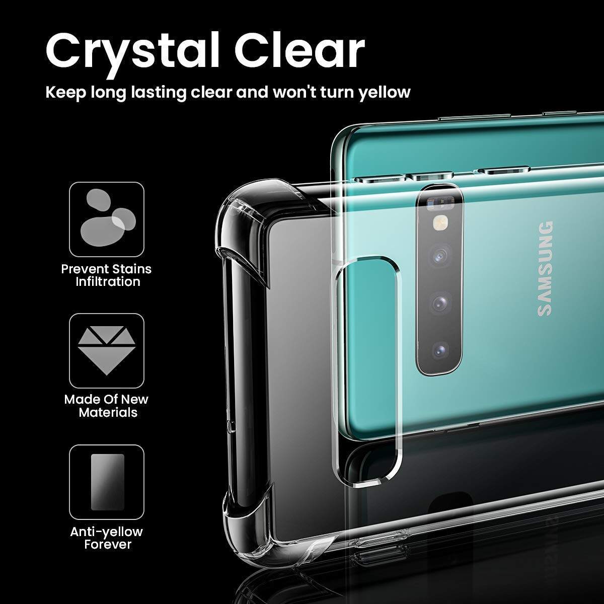 Ardofo Casing For Samsung Galaxy S10 5G Flexible Soft Silicone ...