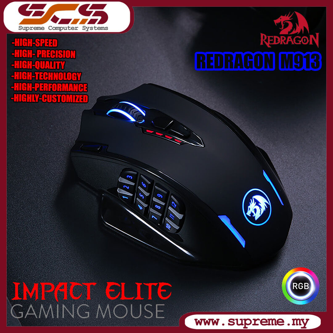 Redragon M913 2.4G Wireless Gaming Mouse 16000 DPI RGB Gaming Mouse ...
