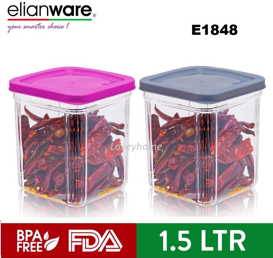 🔥 Elianware Airtight Food Container Storage Keeper Plastic Tupperware ...