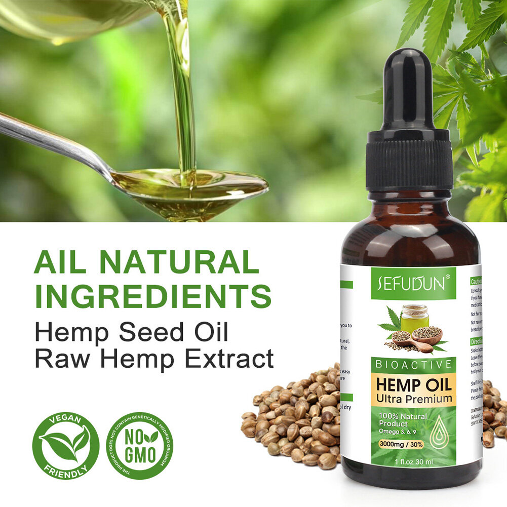 【Ready Stock】 30ml Hemp Massage Essential Oil Stress Relief Pain Sleep ...