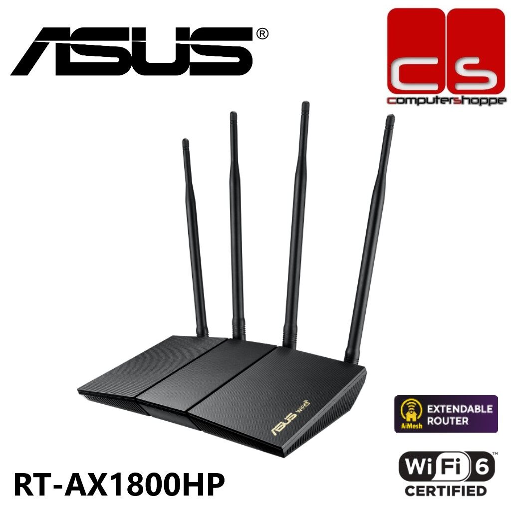 Asus RT-AX1800HP AX1800 Dual Band WiFi 6 (802.11ax) Router | Lazada