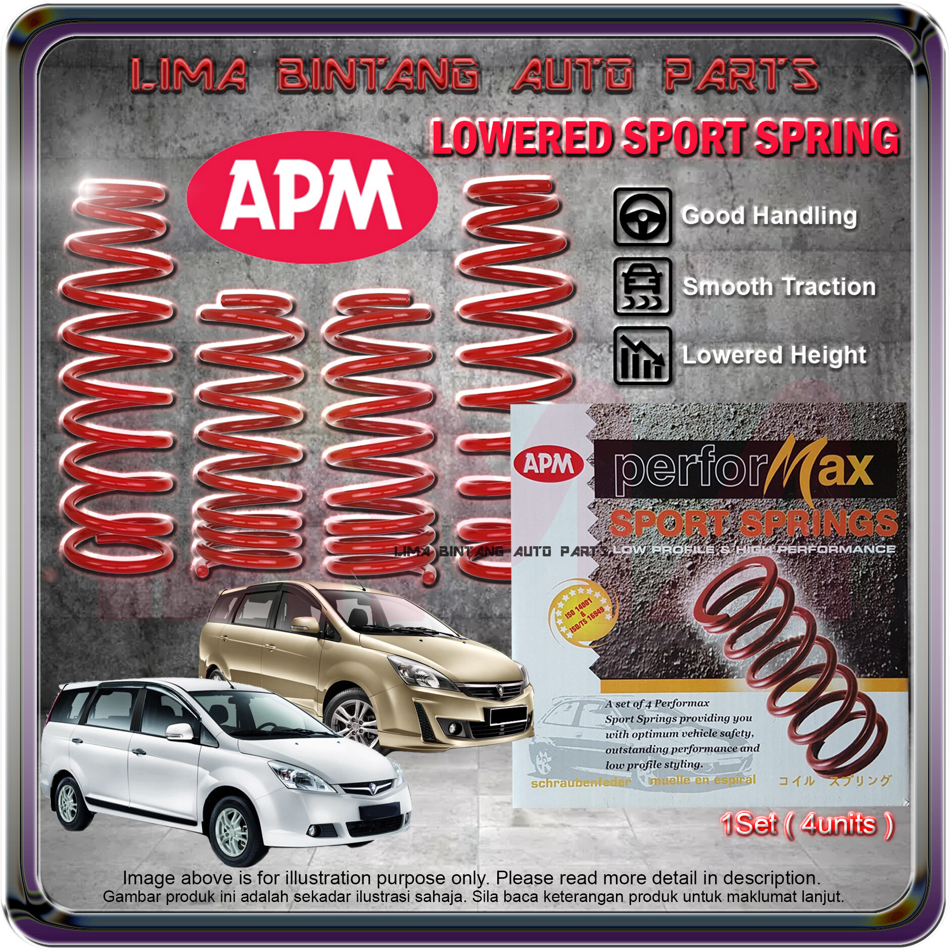 Proton Exora CPS , Exora Bold Turbo CFE Sport Spring , Lower Coil ...