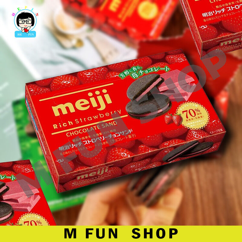 *Japan Snacks* Halal Meiji 6Pcs Biscuits Rich Matcha / Strawberry ...