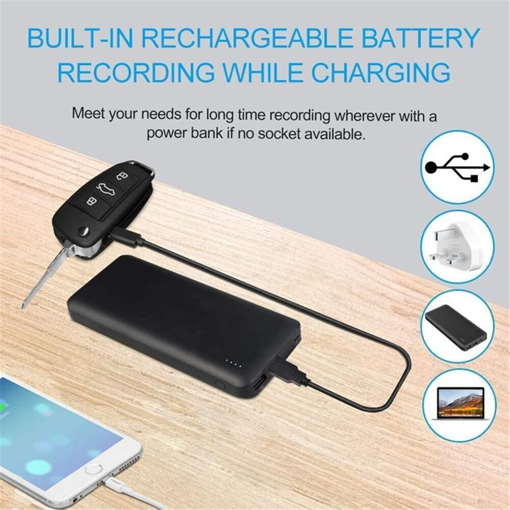 【ใหม่พร้อมสหรัฐอเมริกา Stock 】1080P Mini รถซ่อนหา Keychain DVR Motion ...