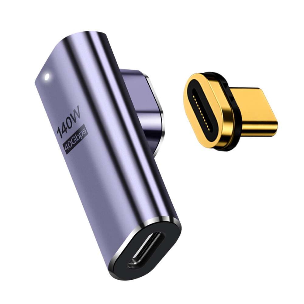 FONKEN USB4.0 Thunderbolt3 Magnetic Adapter USB C To Type C 40Gbps 140W ...