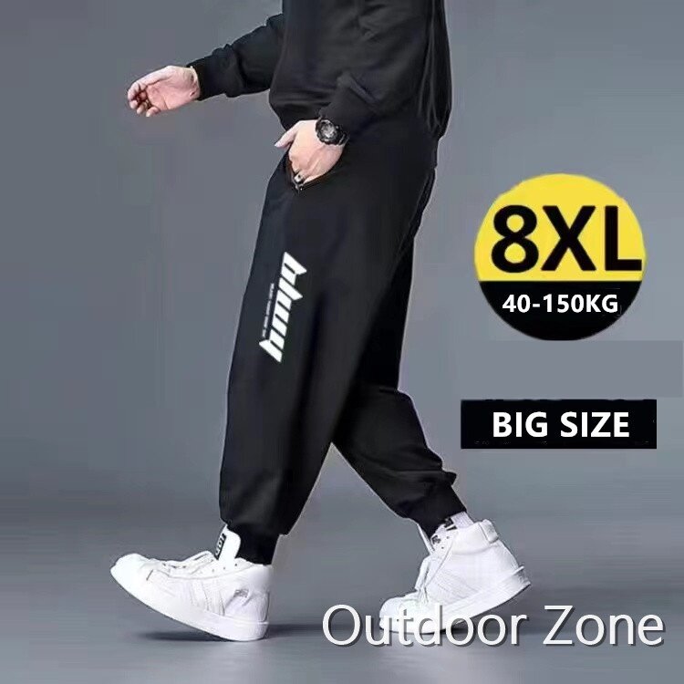 ผู้ชาย Joggers กางเกงกีฬาขนาดบวก L-8XL ใหม่สบายระบายอากาศกางเกงกีฬาผู้ชาย - ชายพลัสไซส์ - ThaiPick