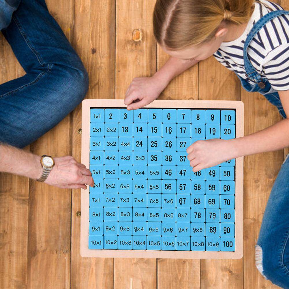 Wooden Hundred Board for Kids Multiplication Board Math Game Preschool ...
