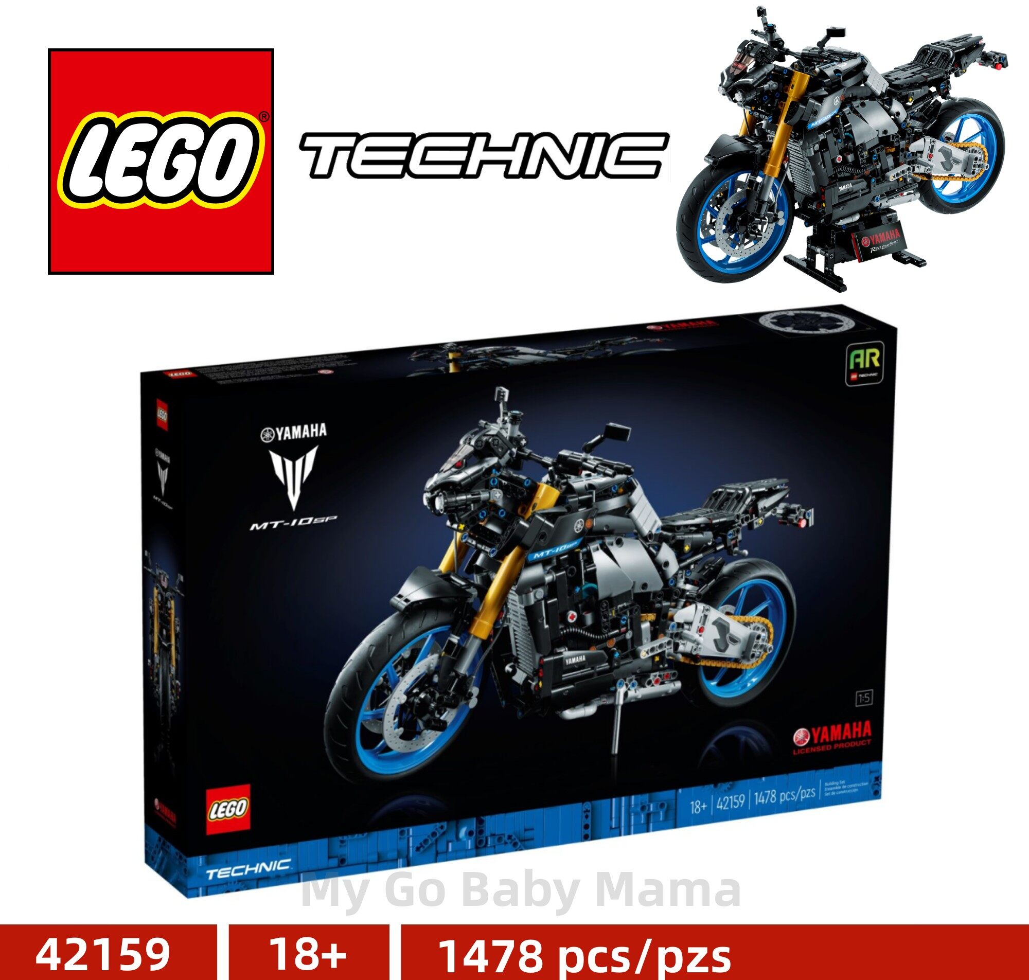 LEGO Technic 42159 Yamaha MT-10 SP ( 1478 Pieces ) 18 years + | Lazada
