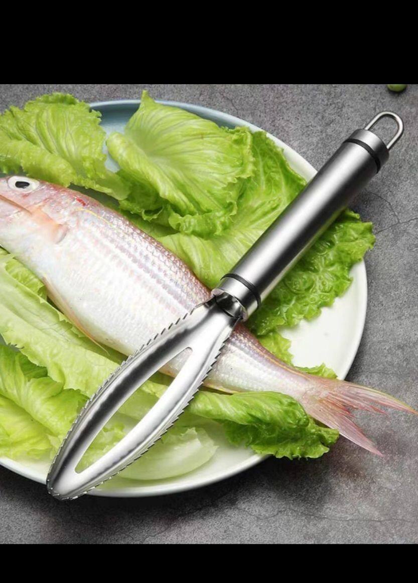 READY STOCK🌶️Spot fish scale planer scraper fish scaler 304 stainless ...