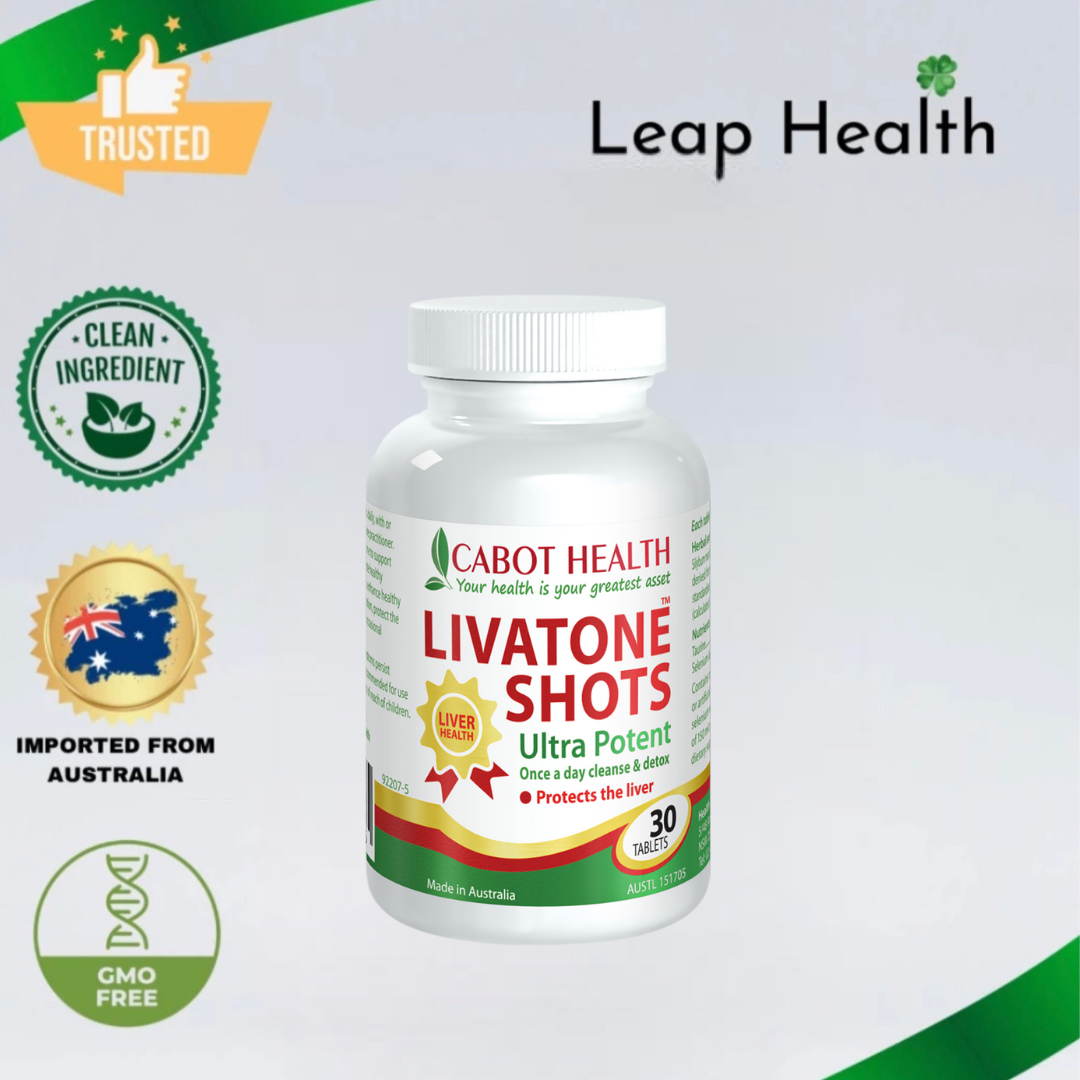 Cabot Health Livatone Shots St Mary's Thistle Selenium Natural Liver ...
