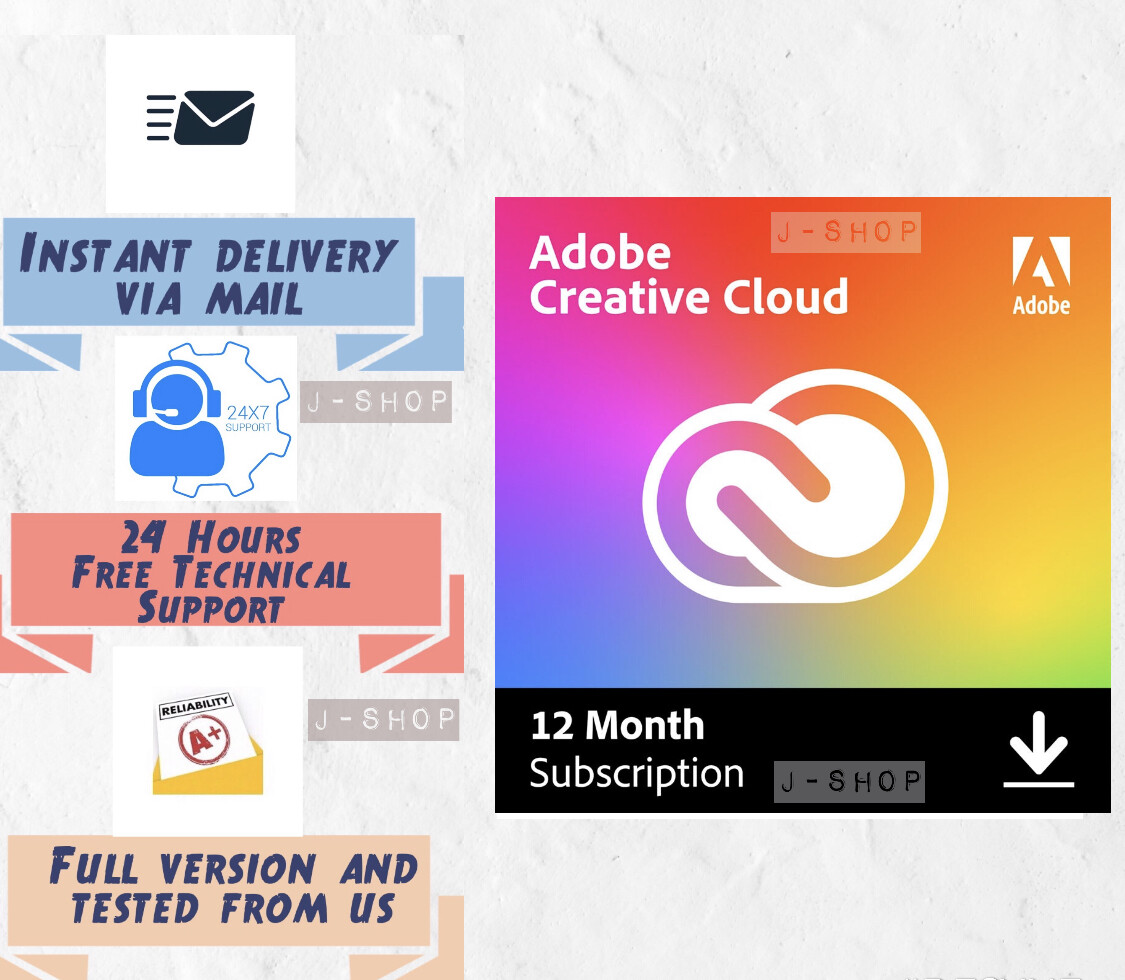 Adobe Creative Cloud All Apps | 1-Year Subscription License (Adobe Team ...