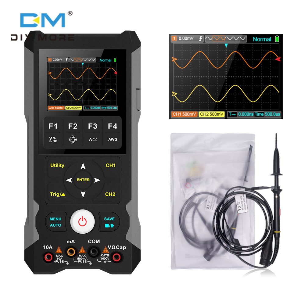 diymore ET202D Hand-held Electronic Test Oscilloscope 3-in-1 ...
