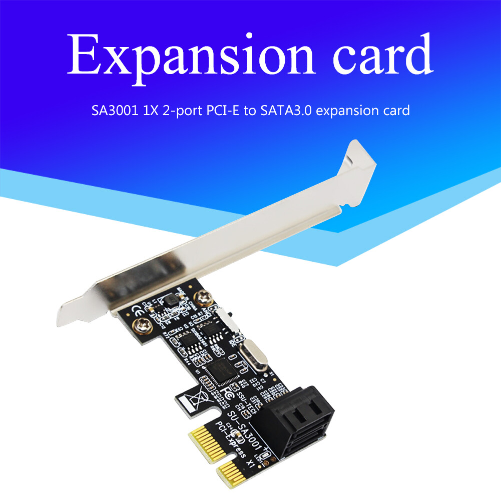 SA3001 2พอร์ต SATA III การ์ด PCIe SATA 3.0ถึง PCI-e 1X อะแดปเตอร์ ...