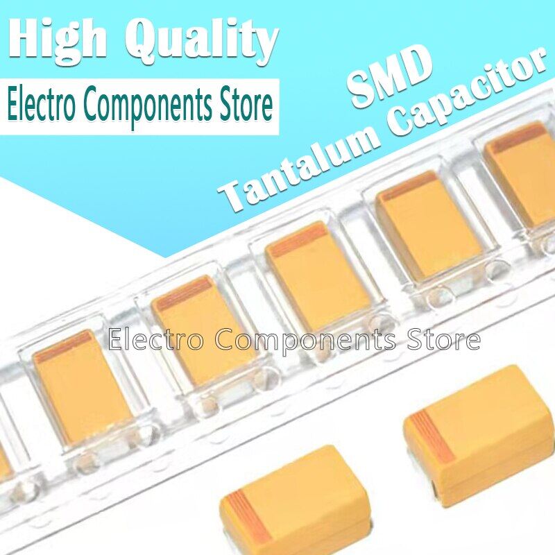 10PCS A B C D Case Tantalum Capacitor SMD 6V 6.3V 10V 16V 25V 35V 50V ...