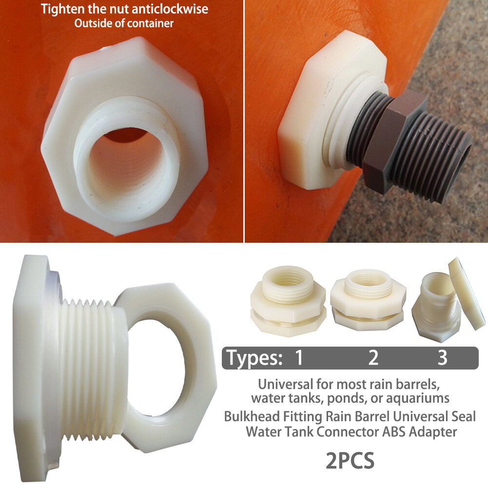 Garden Hose Bulkhead Connector 3 4 Bucket Barrel Tank | Fasci Garden