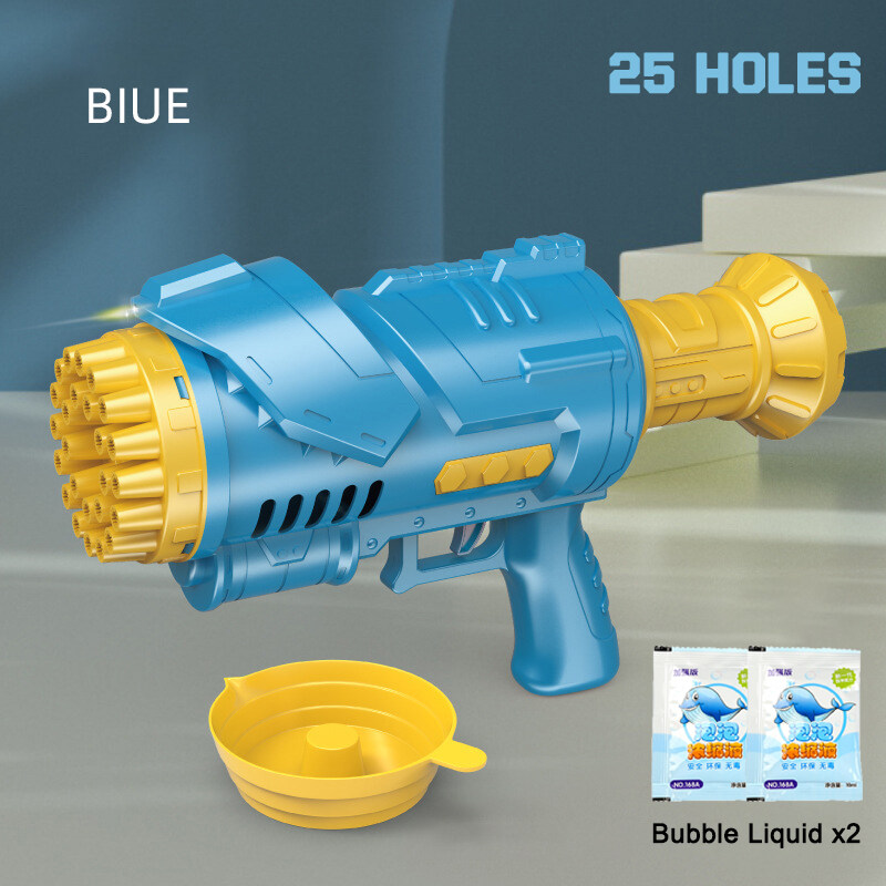 Kmoist 80/69 หลุมเครื่องฟองไฟฟ้า Gatling Bubble Gu-N จรวดฟองเป่าของเล่นสบู่น้ำเด็กฤดูร้อนเล่น ...