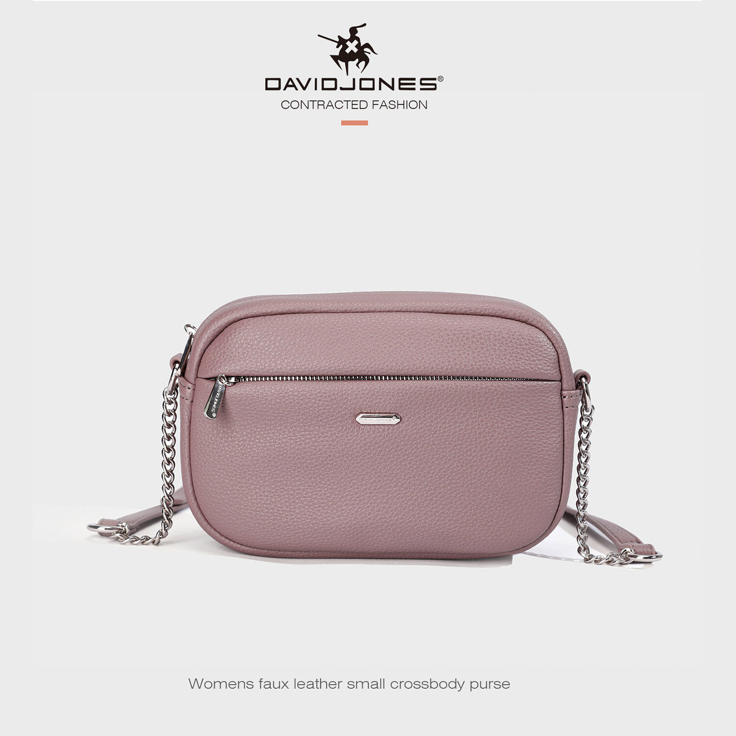 David Jones ปารีสผู้หญิงกระเป๋าหนัง Pu Crossbody กระเป๋าถือหญิงกระเป๋าสะพายไหล่ผู้หญิงขนาดเล็ก ...