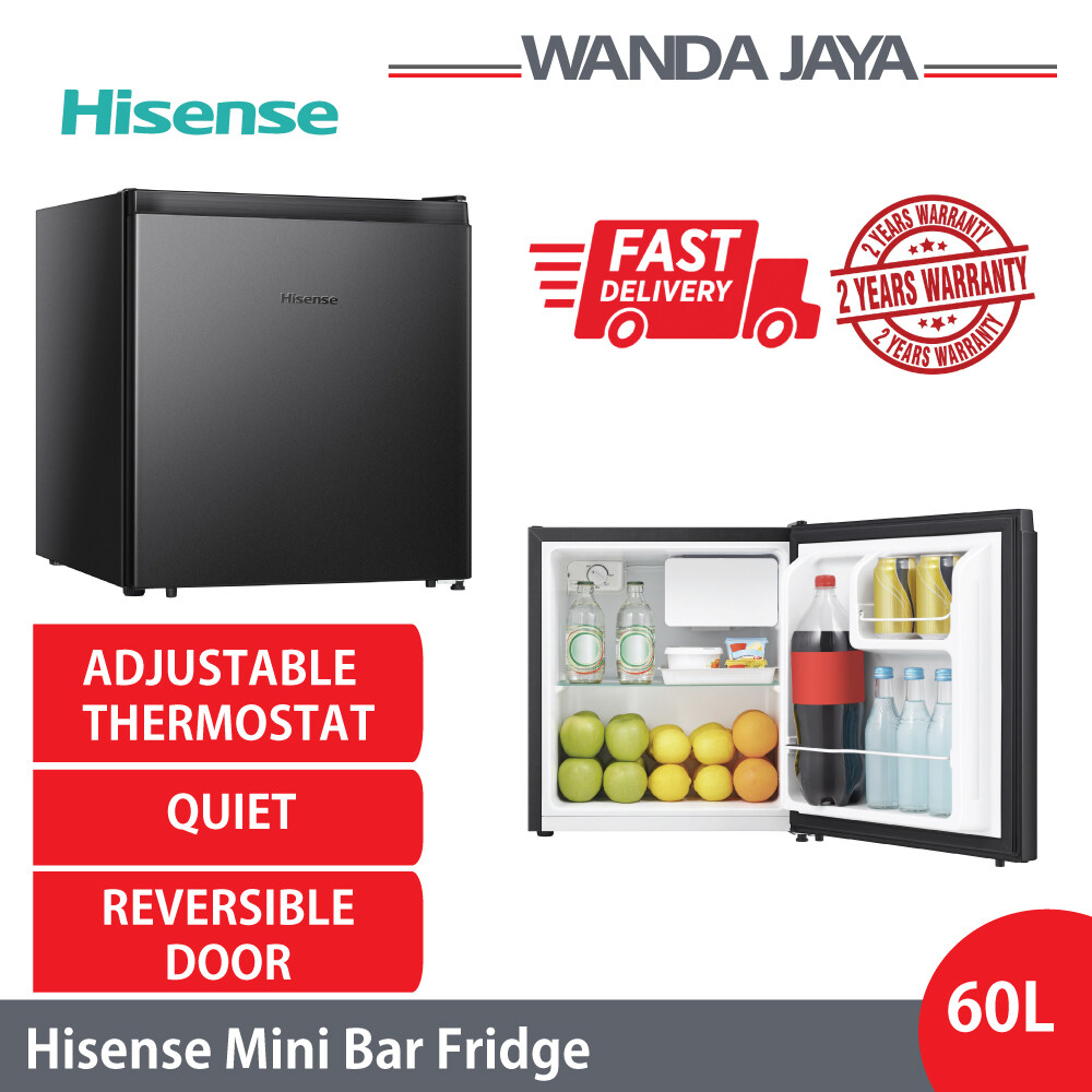 [NEW] Hisense 60L Mini Fridge Mini Bar RR60D4ABN BLACK ( Refrigerator ...