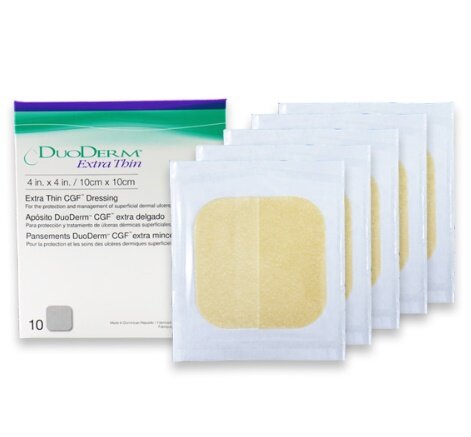 Convatec Duoderm CGF Wound Dressing, 4x4 inch 10cm x 10cm 2pcs, 5pcs ...