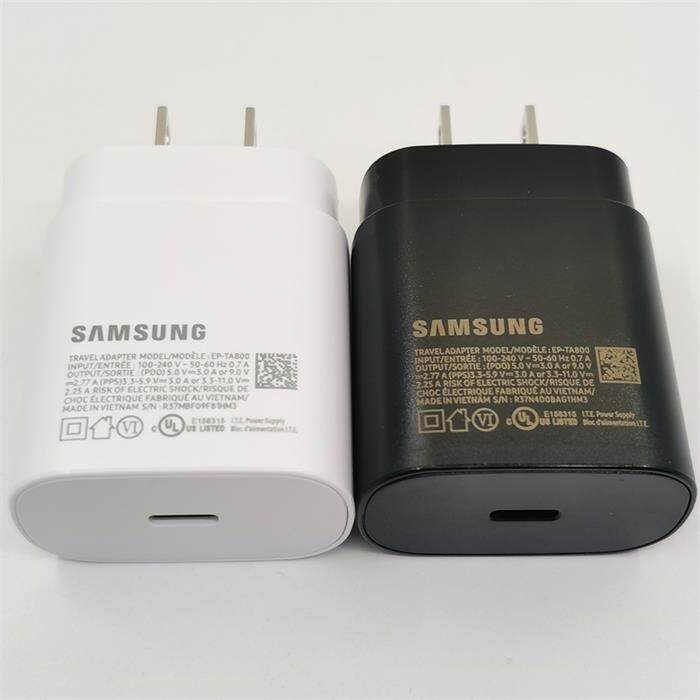 Samsung 25W US Plug Fast Charger PD Super Charging Adapter 3A Type C ...