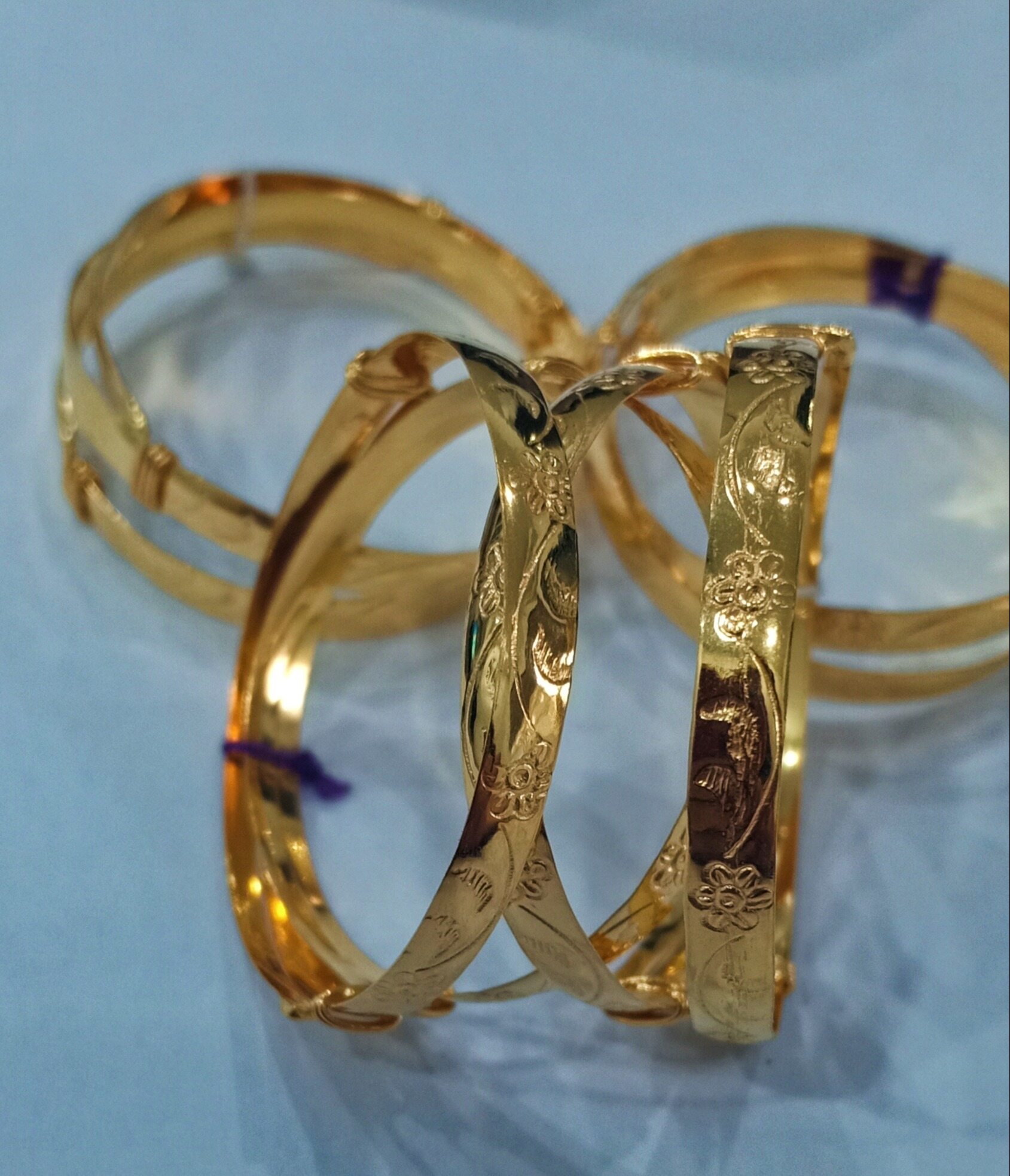 Merdeka 916 Gold Baby Bangle / Emas 916 Bayi Gelang (BBG000001) | Lazada